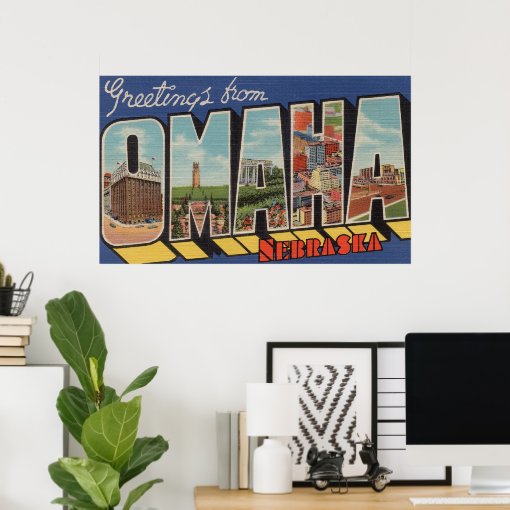 Omaha, NebraskaLarge Letter ScenesOmaha, NE 2 Poster | Zazzle