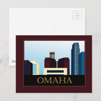 Omaha Skyline Postcard | Zazzle