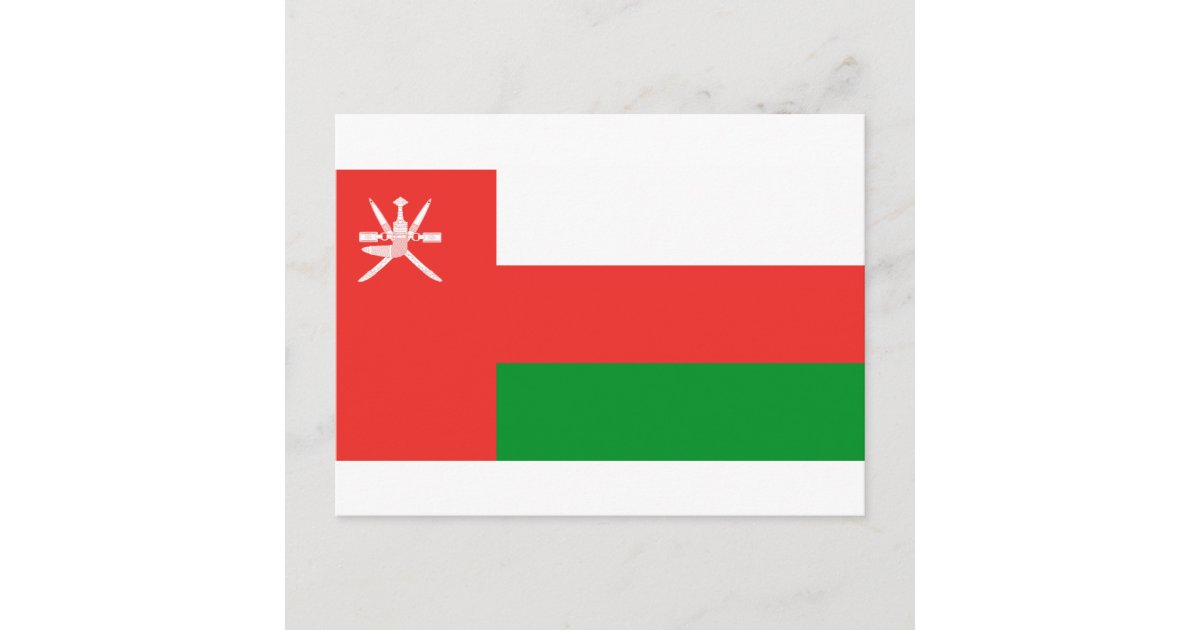 Oman Flag Postcard | Zazzle