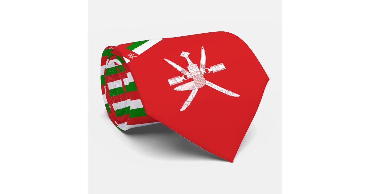 Omani Flag & National Emblem, Flag of Oman Neck Tie | Zazzle