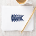 Ombre Chevron Style! | navy nautical Label | Zazzle