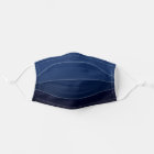 Ombre Dark Blue Adult Cloth Face Mask | Zazzle.com