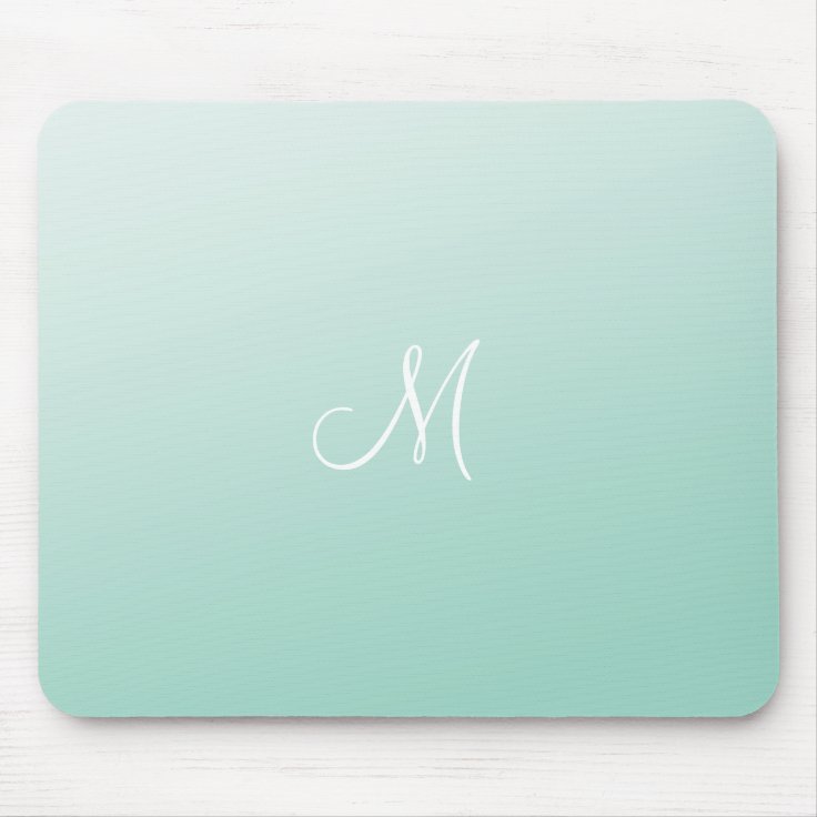Ombre Mint Green Mouse Pad | Zazzle