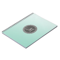 Ombre Mint Green Notebook | Zazzle