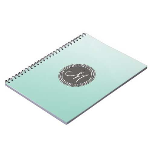 Ombre Mint Green Notebook | Zazzle