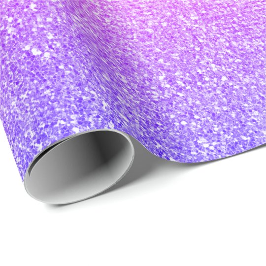 Ombre Pink Glitter Shiny Glass Vip Rainbow Purple Wrapping Paper ...