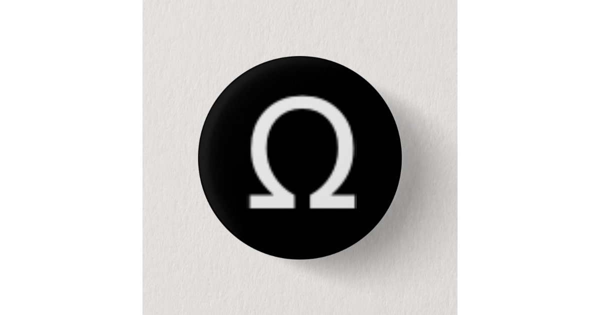 Omega Button | Zazzle