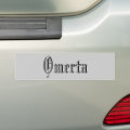 Omerta Bumper Sticker | Zazzle