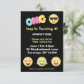 OMG Emoji Lover Birthday Invitation | Zazzle