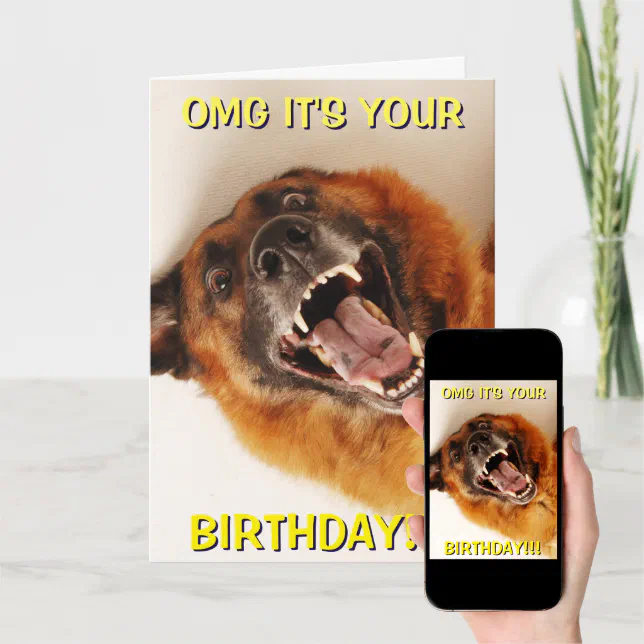 OMG IT'S YOUR BIRTHDAY!!! CARD | Zazzle