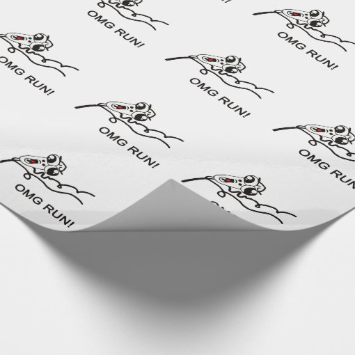 OMG run! - meme Wrapping Paper | Zazzle