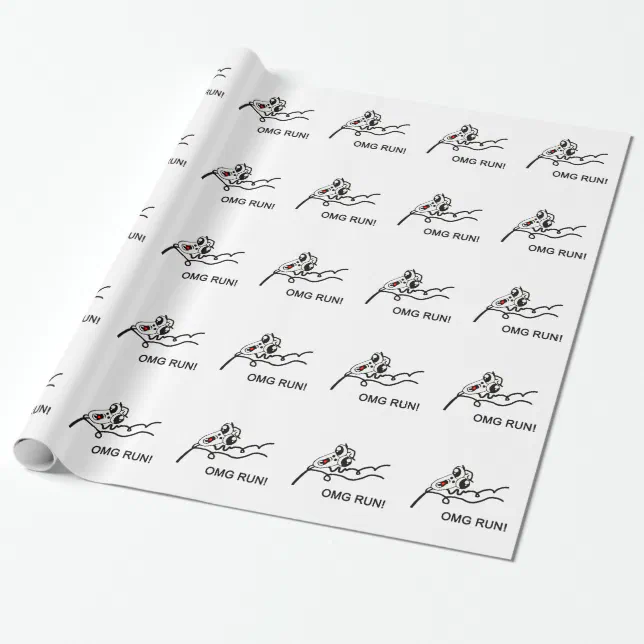 OMG run! - meme Wrapping Paper | Zazzle