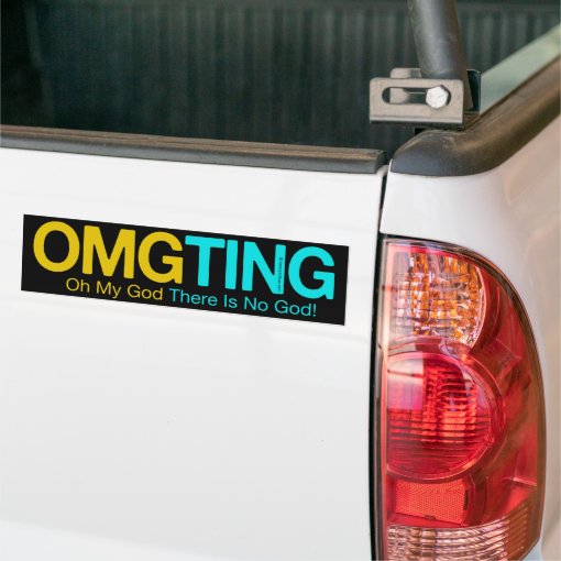 OMG TING BUMPER STICKER | Zazzle