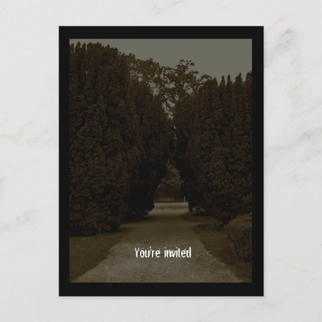 Ominous Halloween party invitation | Zazzle