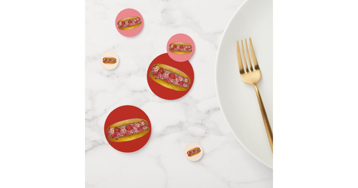 On a Lobster Roll Congratulations Maine Sandwich Confetti | Zazzle