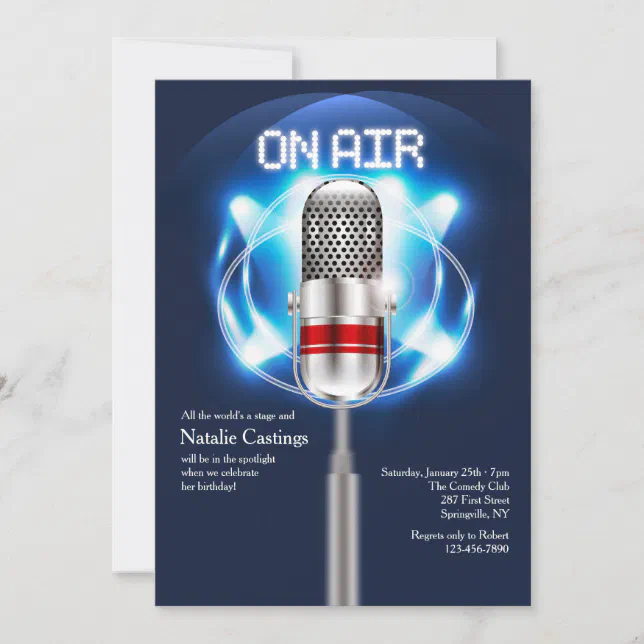 On Air Invitation | Zazzle