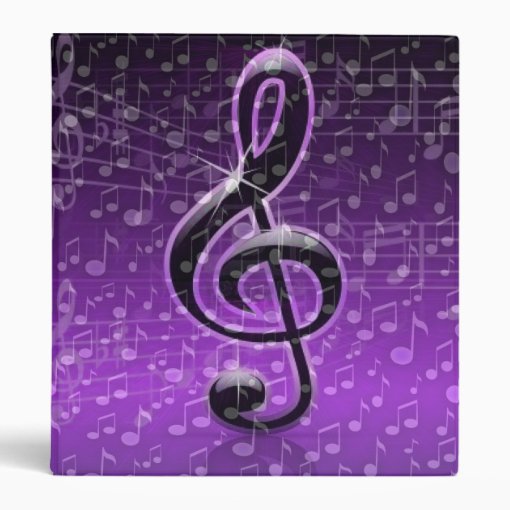 On Beat,Music notes_Binder 3 Ring Binder | Zazzle