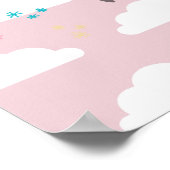 On Cloud Nine Typography Cloud Poster | Zazzle