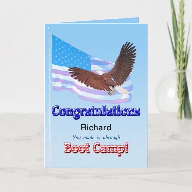 On completing Boot Camp Card | Zazzle