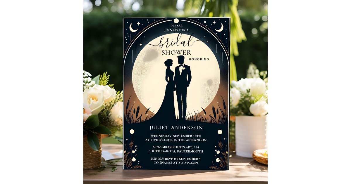 On Costume Men Tuxedo Bold Black Tie Bridal Shower Invitation | Zazzle