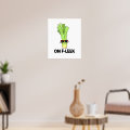 On Fleek Funny Veggie Leek Pun Poster | Zazzle