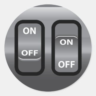 On Off Switch Stickers | Zazzle