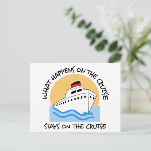 On the Cruise Postcard | Zazzle