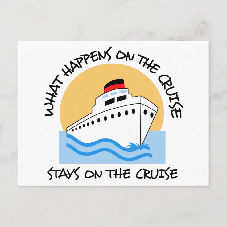 On the Cruise Postcard | Zazzle