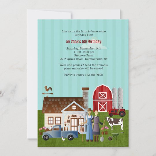 On The Farm Invitation | Zazzle.com