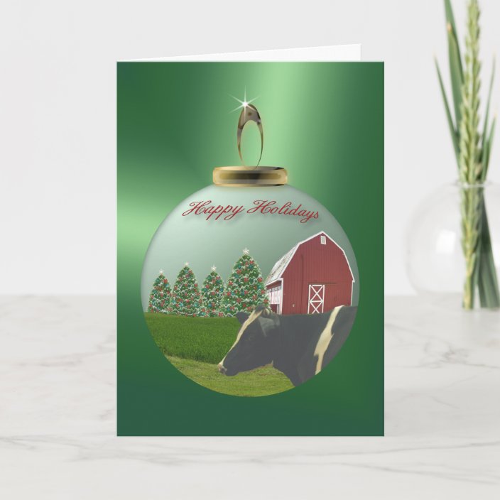 On the Farm Ornament Card | Zazzle.com