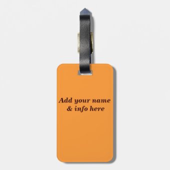 On the go!_ luggage tag | Zazzle