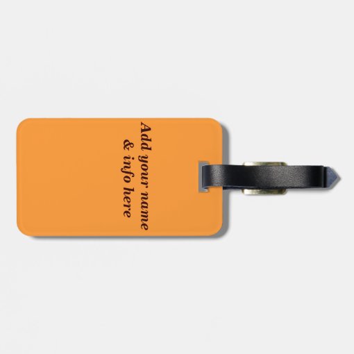 On the go!_ luggage tag | Zazzle