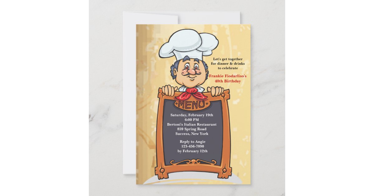 On the Menu Invitation | Zazzle