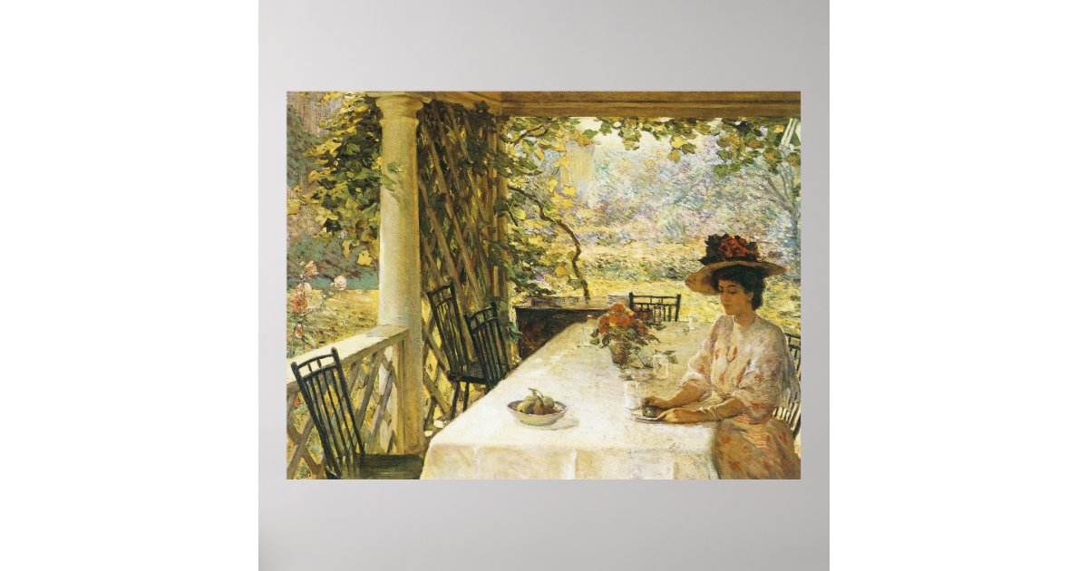 On the Porch, William Chadwick Poster | Zazzle