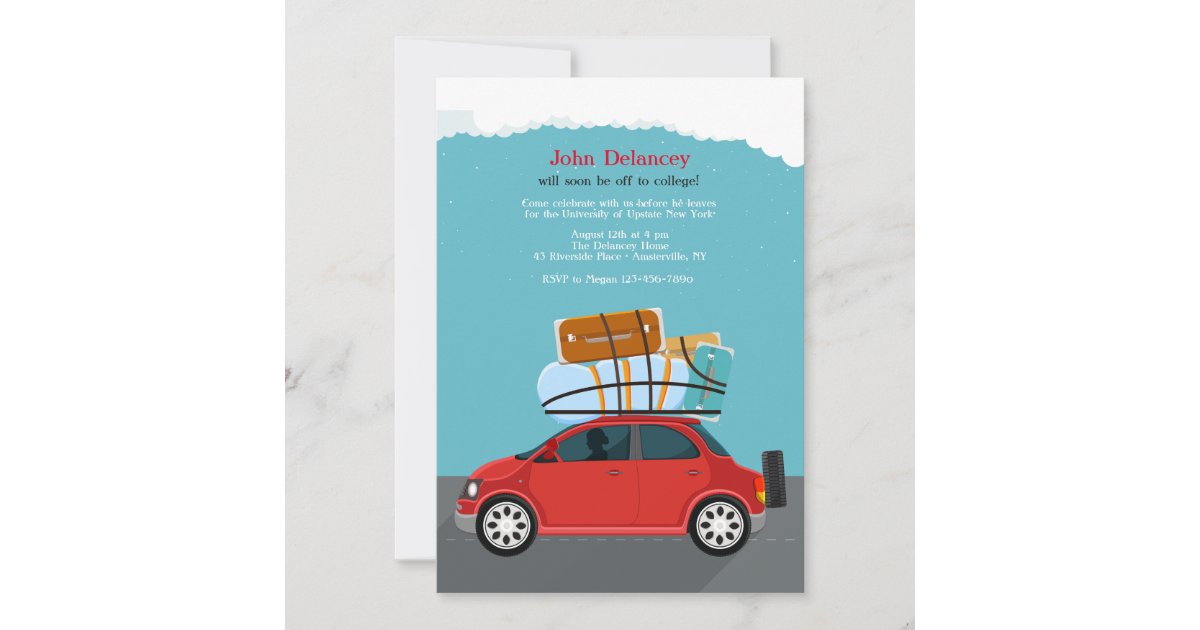 On The Road Invitation | Zazzle