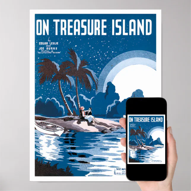 On Treasure Island poster | Zazzle