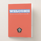 Onboarding custom color new employee welcome pocket folder | Zazzle