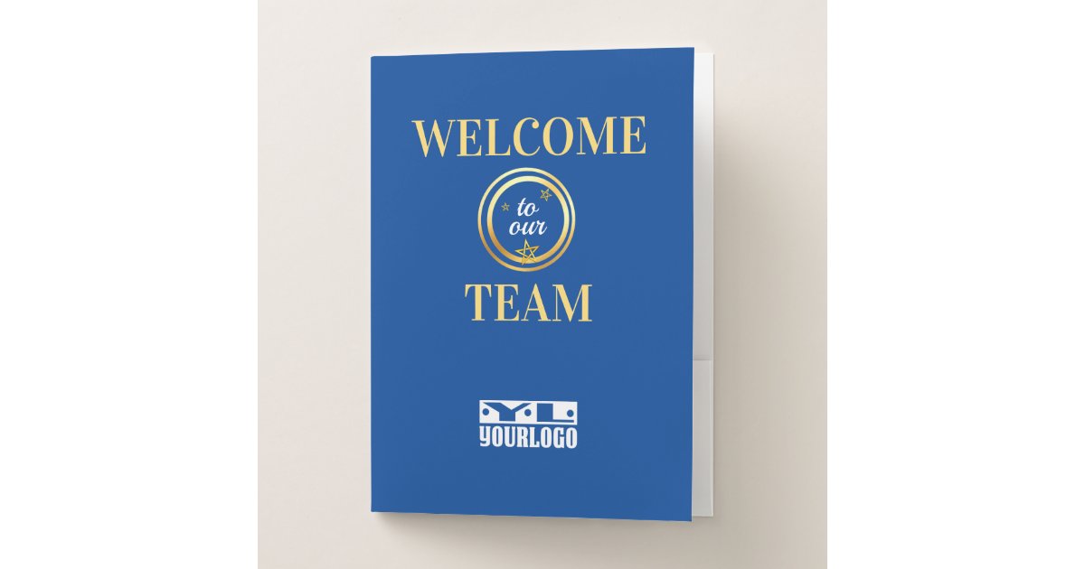 Onboarding custom color new employee welcome pocket folder | Zazzle