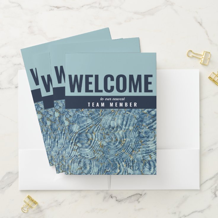 Onboarding orientation new employee welcome folder | Zazzle