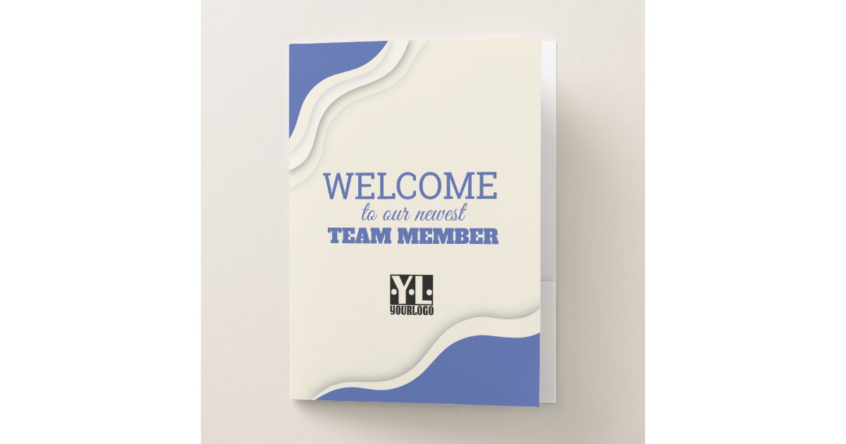 Onboarding orientation newbie new employee welcome pocket folder | Zazzle
