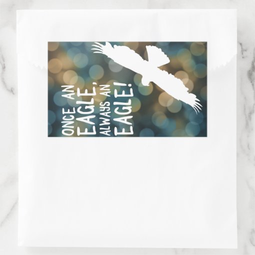 once an eagle always an eagle rectangular sticker | Zazzle