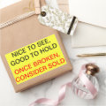 Once Broken, Consider sold Rectangular Sticker | Zazzle