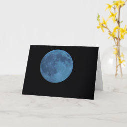Once in a Blue Moon Greeting Card | Zazzle