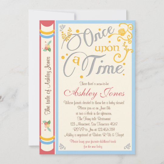 Once Upon A Time Baby Shower Invitation Fairy Tale | Zazzle.com