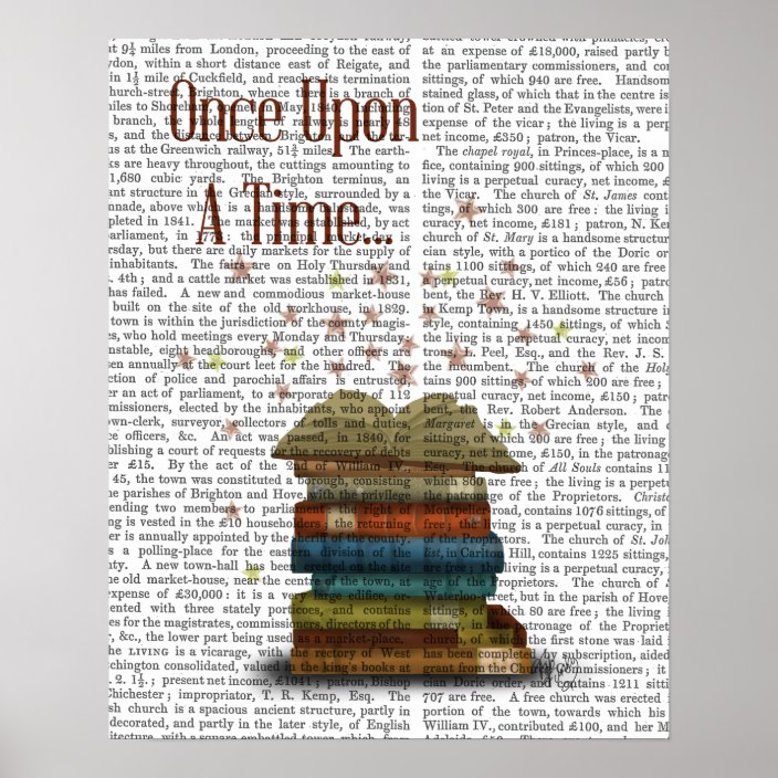 Once Upon A Time Books Poster | Zazzle.com