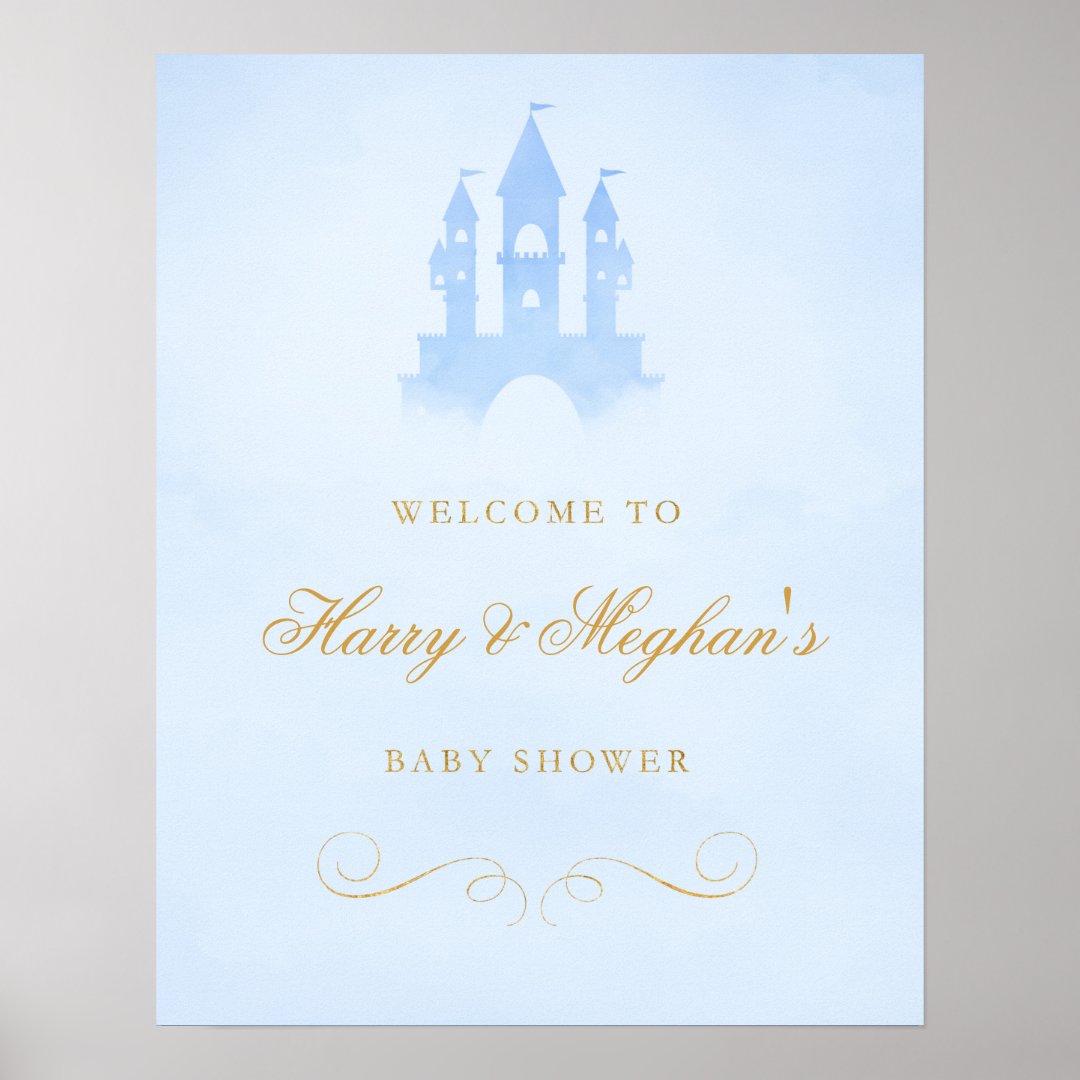 Once Upon A Time Fairytale Castle Welcome Poster | Zazzle