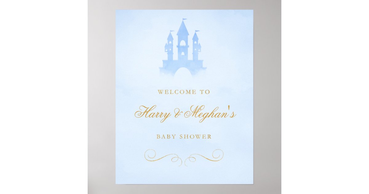 Once Upon A Time Fairytale Castle Welcome Poster | Zazzle
