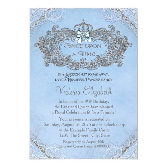 Once Upon a Time Princess Birthday Invitation | Zazzle.com
