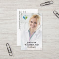 Oncologist Logo | Physician with Stethoscope Business Card | Zazzle