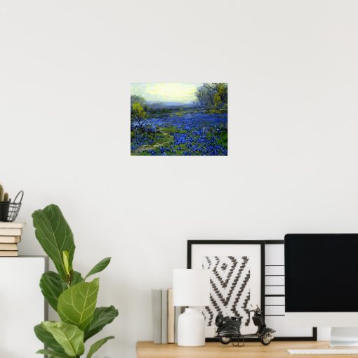 Onderdonk - Morning in the Bluebonnets Poster | Zazzle